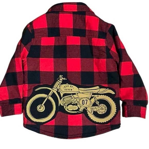Handmade | Shirts & Tops | Buffalo Check Motorcycle Dirtbike Sherpa ...